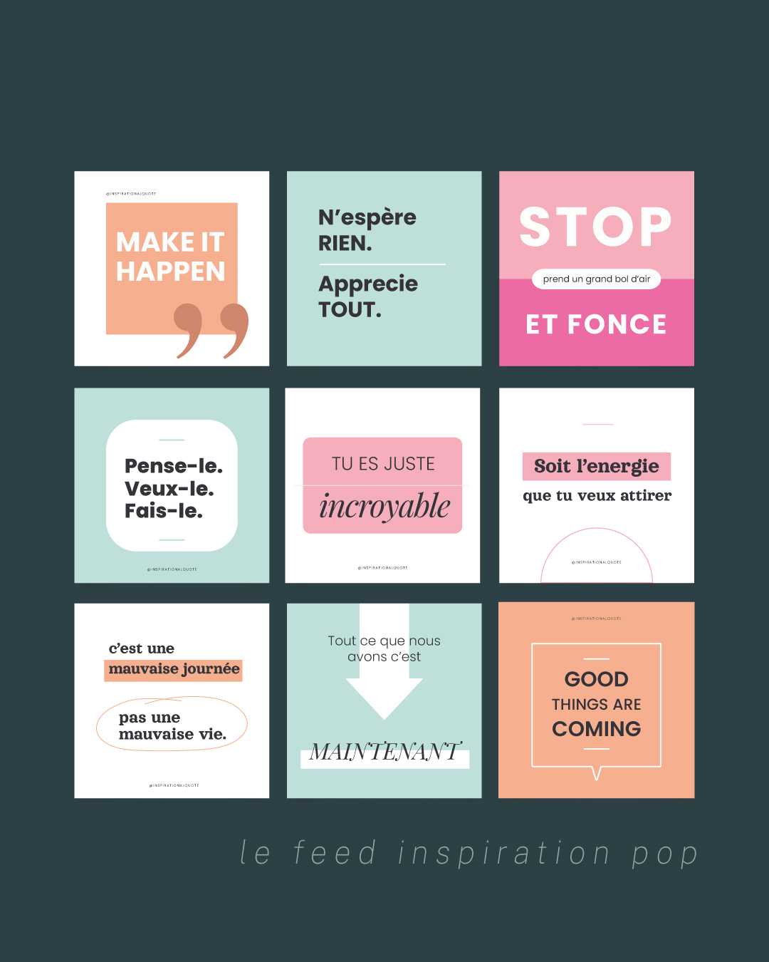 3 exemples de feed instagram originaux et modernes – Volume 2